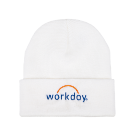 Workday White Beanie