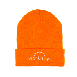 Workday Orange Beanie | Workday Merchandise Store